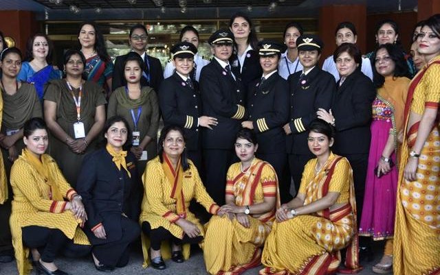 AI 173: World’s longest all-women operated flight is ready for take off.