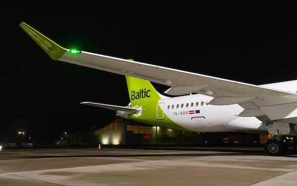 airBaltic took delivery of its 22nd Airbus A220-300. December 23 2019 in