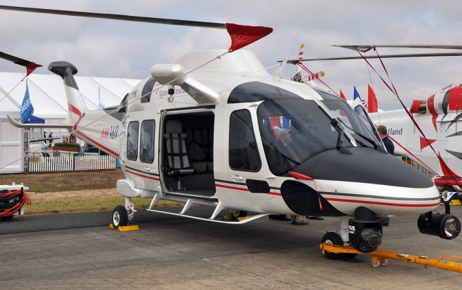 AW169 helicopter gets five firm orders in Brazil for executive transport.