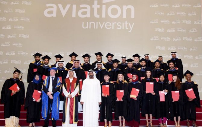 Emirates Aviation University celebrates the graduation of 220 students.