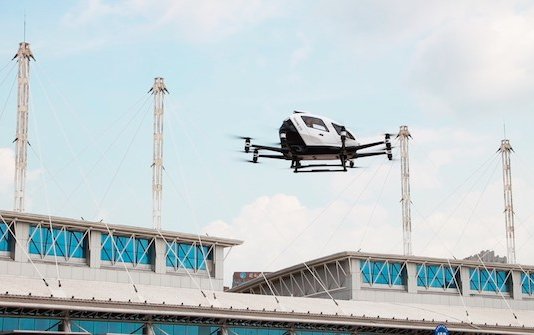 First Autonomous Aerial Vehicle Passenger-carrying Demo Flight. The first