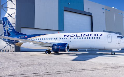 Nolinor unveils new branded Boeing 737-400. North Nolinor Aviation