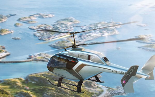 VRT-500 helicopter with Liebherr environmental control system on board. We