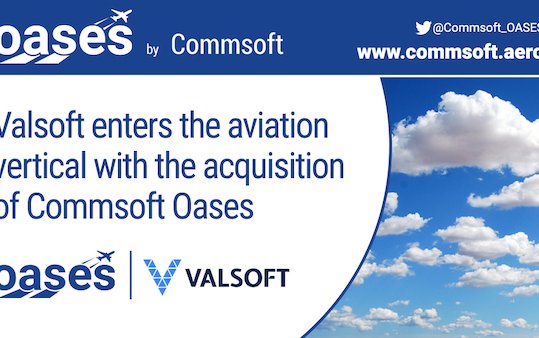 Welcome to aviation - Valsoft acquired Commsoft OASES. Valsoft announced