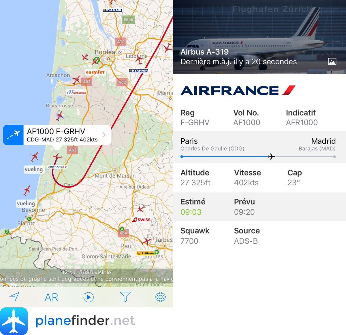 Air France flight declares emergency, diverting to another airport. An Air