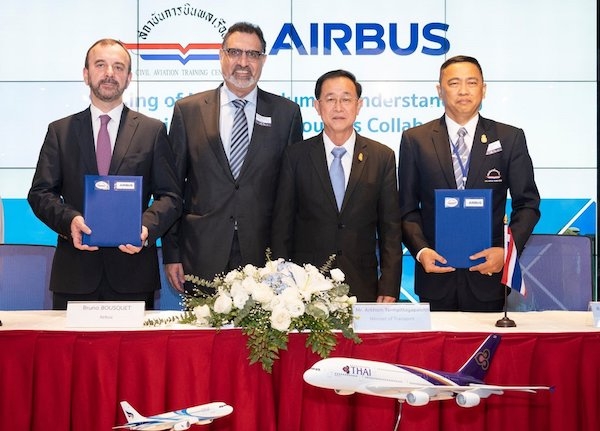 Airbus and Thailand’s CATC to work on pilot, maintenance training. Airbus