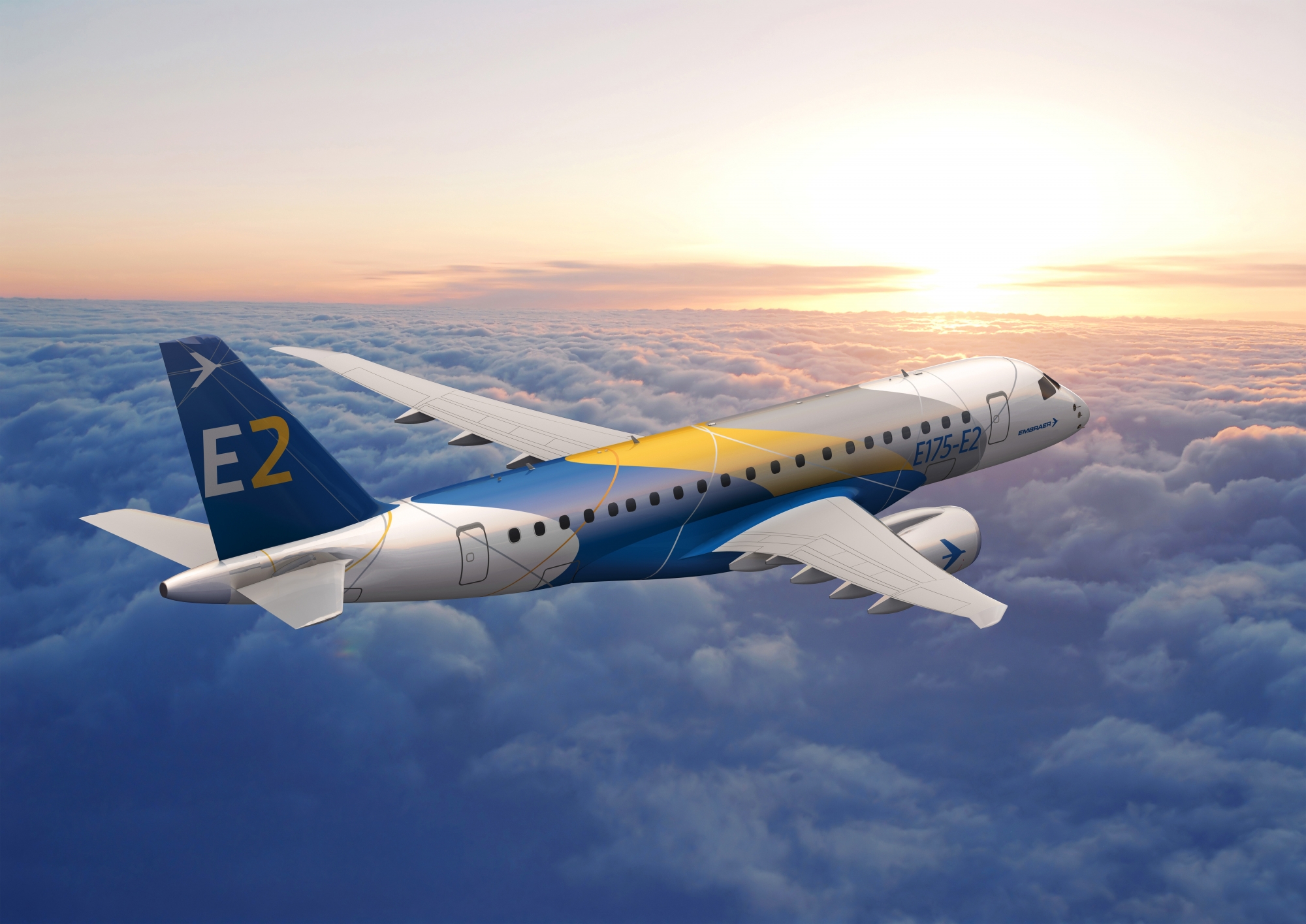 Embraer will roll out the E2 on February 25. Embraer will roll out first