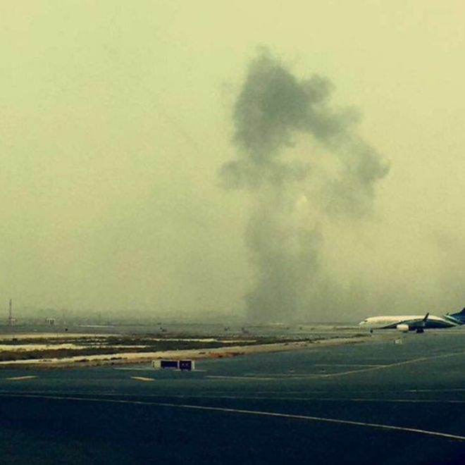 Emirates plane crash-lands at Dubai airport. An Emirates airline flight