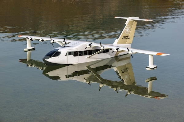 JEKTA unveils PHA-ZE 100 electric amphibious aircraft scale model as it ...