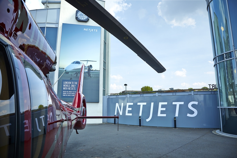 NETJETS EUROPE announces partnership with THE LONDON HELIPORT. NetJets