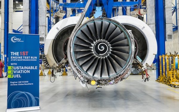 MTU Maintenance introduces SAF testing at its facility in Zhuhai. MTU