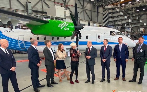 The D328 uplift research aircraft was officially presented to the ...