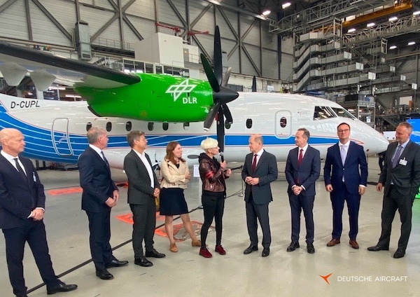 The D328 uplift research aircraft was officially presented to the ...