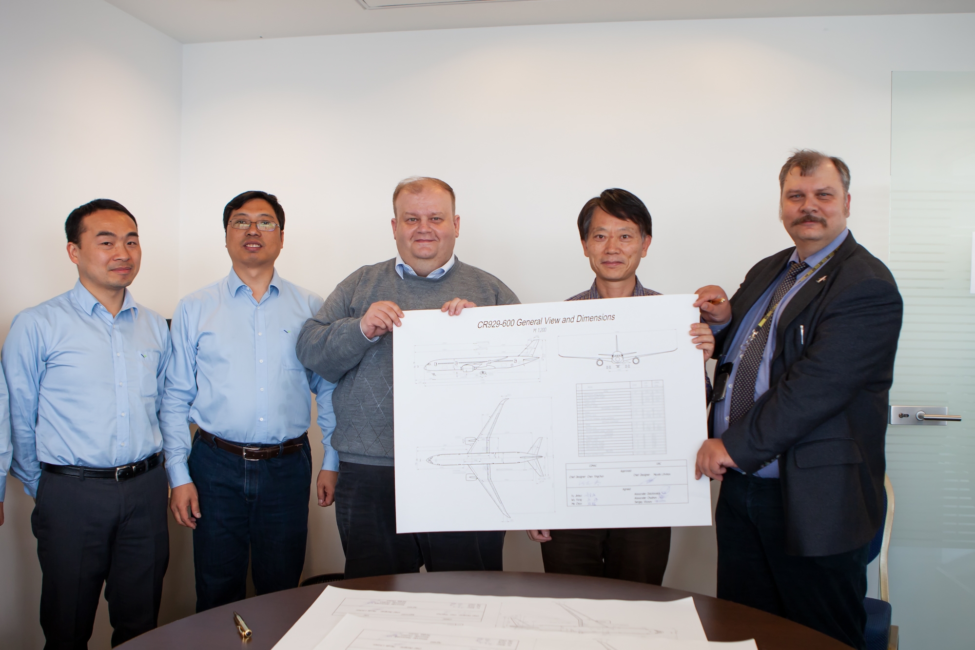 UAC and COMAC approved the general layout of CR929 aircraft. On June United